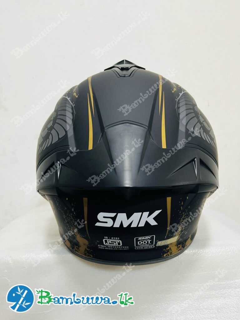 SMK Cobra Gold Matt Dual Visor – bambuwa.lk